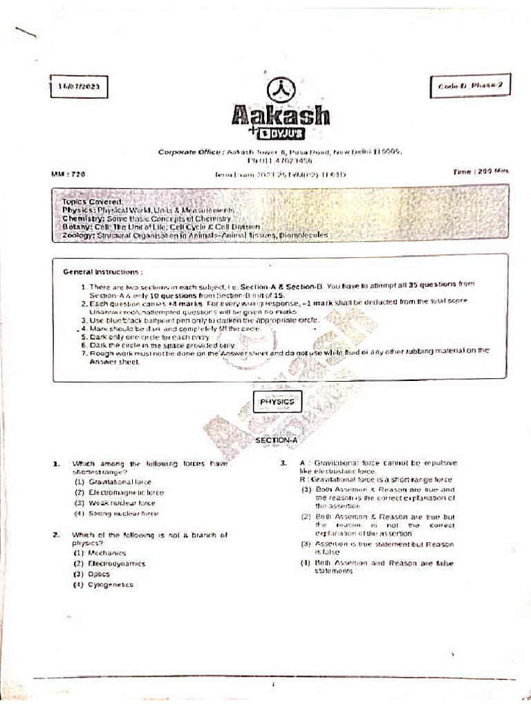 TE - 01 CODE D (1) | PDF