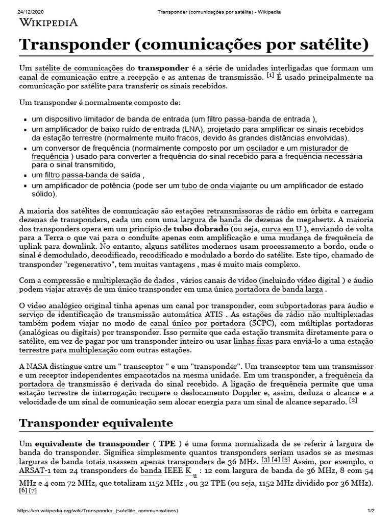 Transponder 1 | PDF