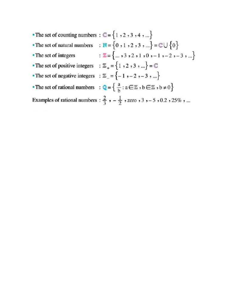 Number sets | PDF