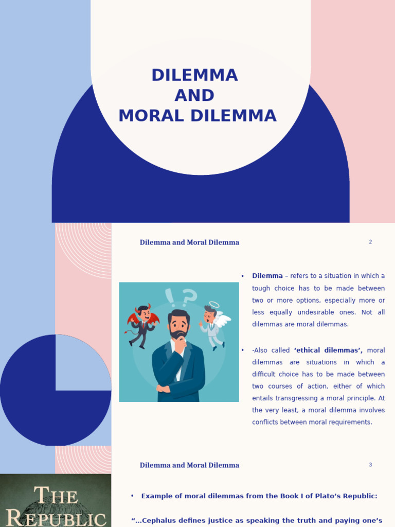 Dilemma and Moral Dilemma | PDF