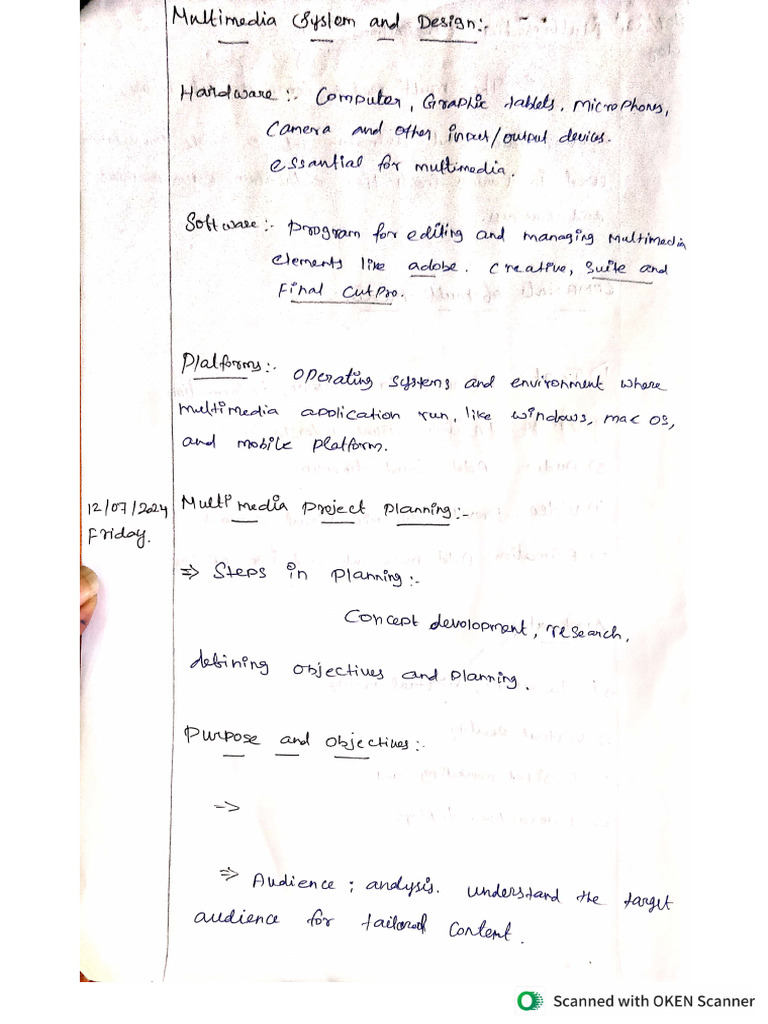 Multimedia Notes Bca | PDF