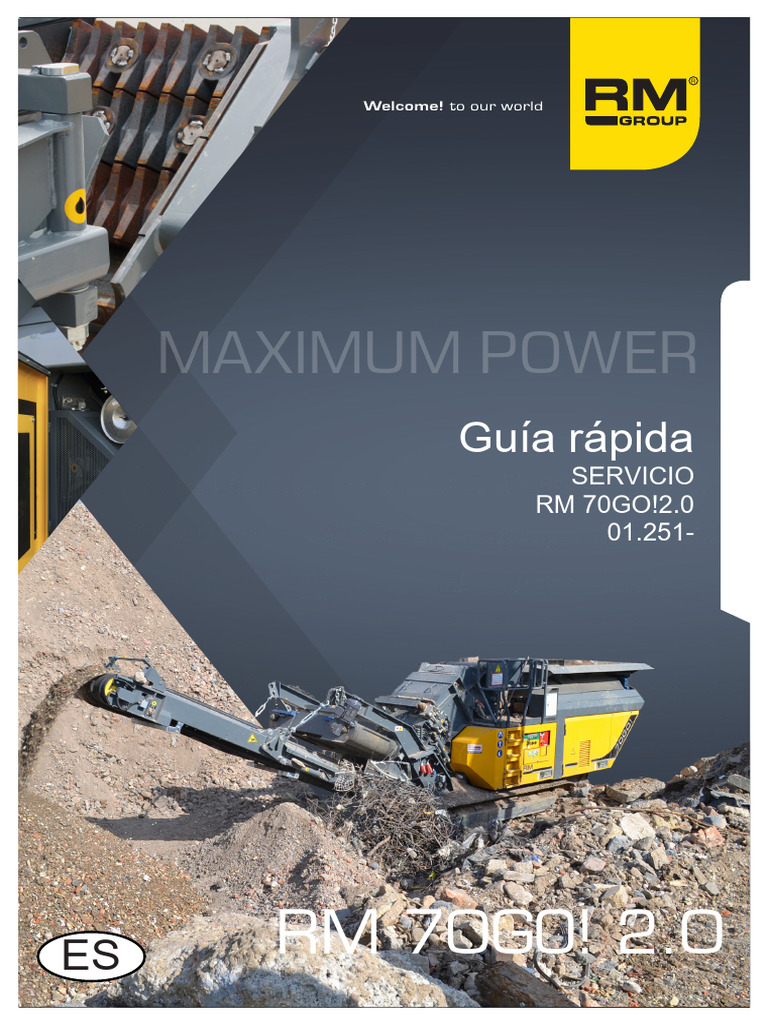 Rubblemaster RM70GO! - Guia Rapida Servicio | PDF