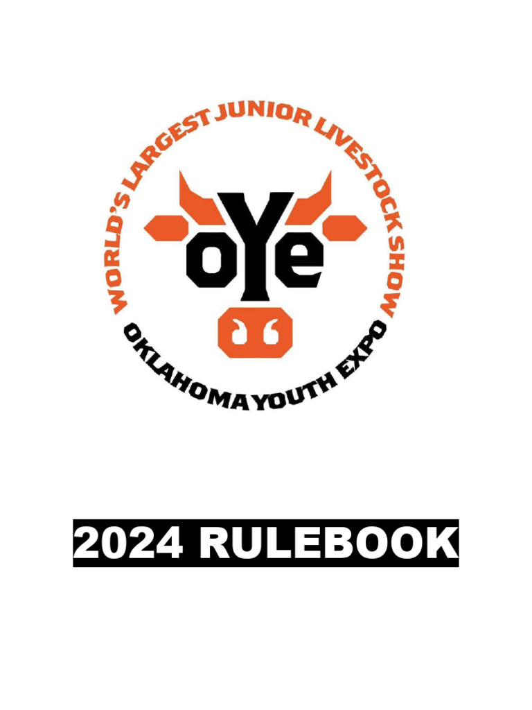 2024 Oklahoma Youth Expo Rulebook | PDF | Sheep | Food And Drug ...