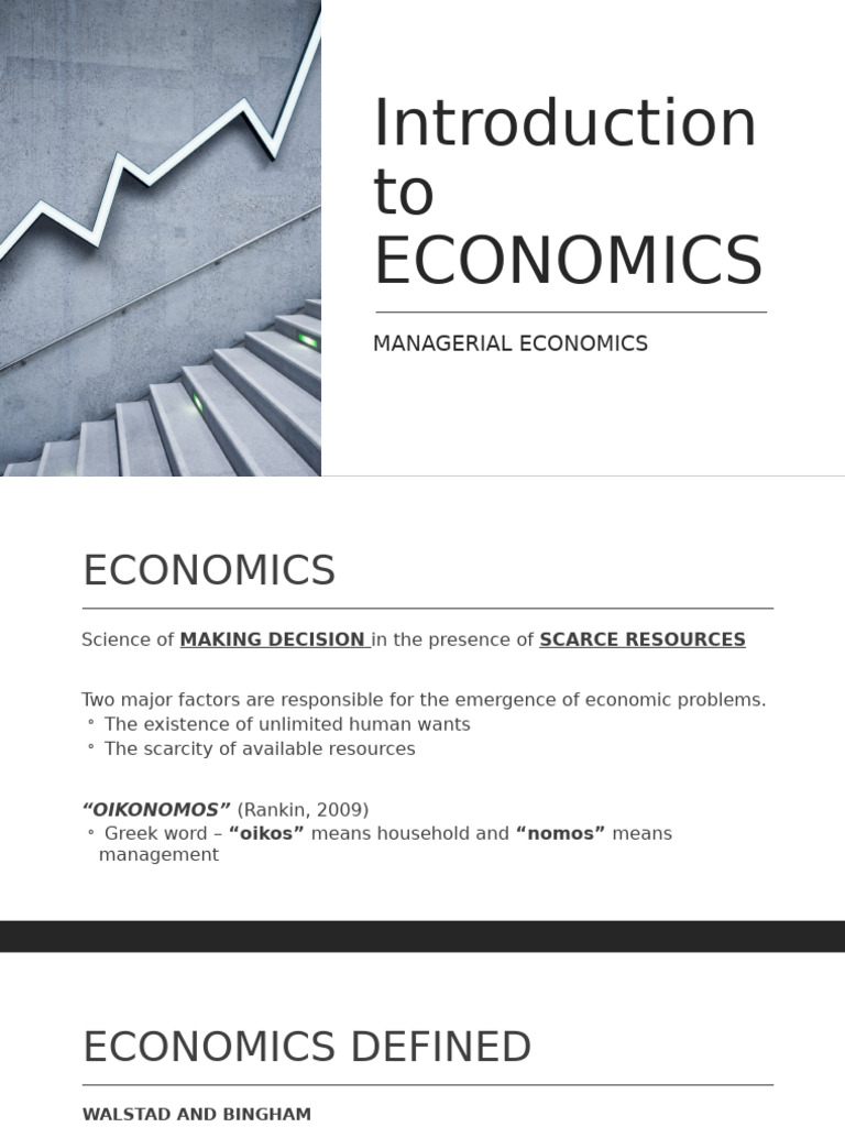 Introduction To ECONOMICS | PDF