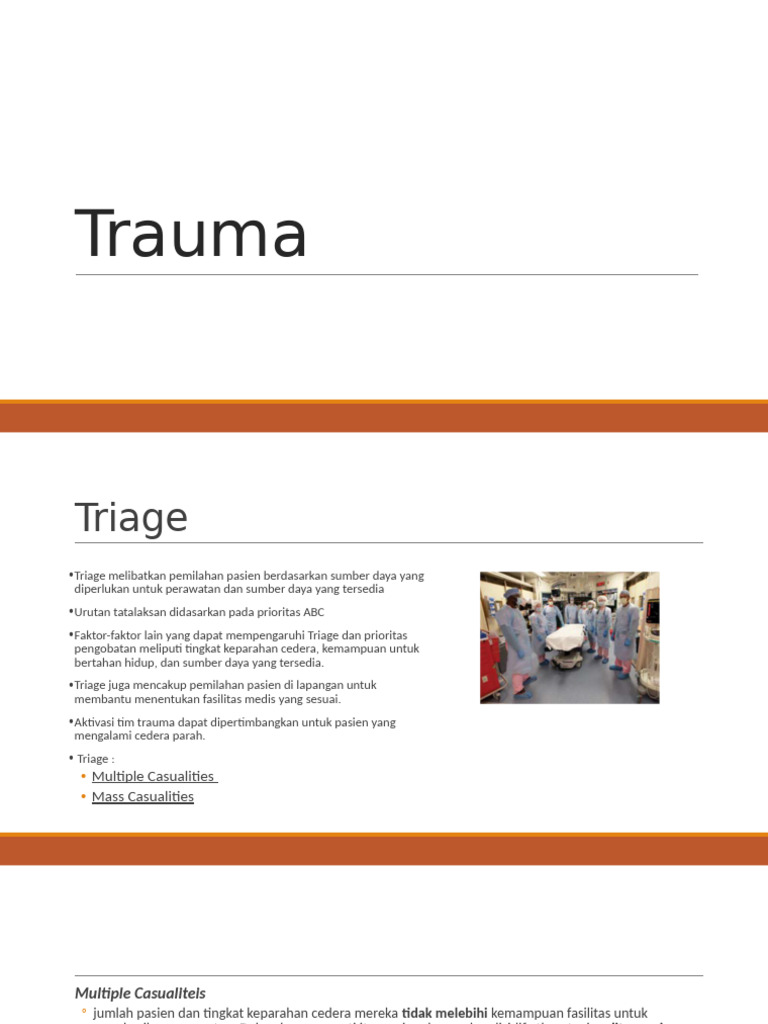 Trauma 1 | PDF