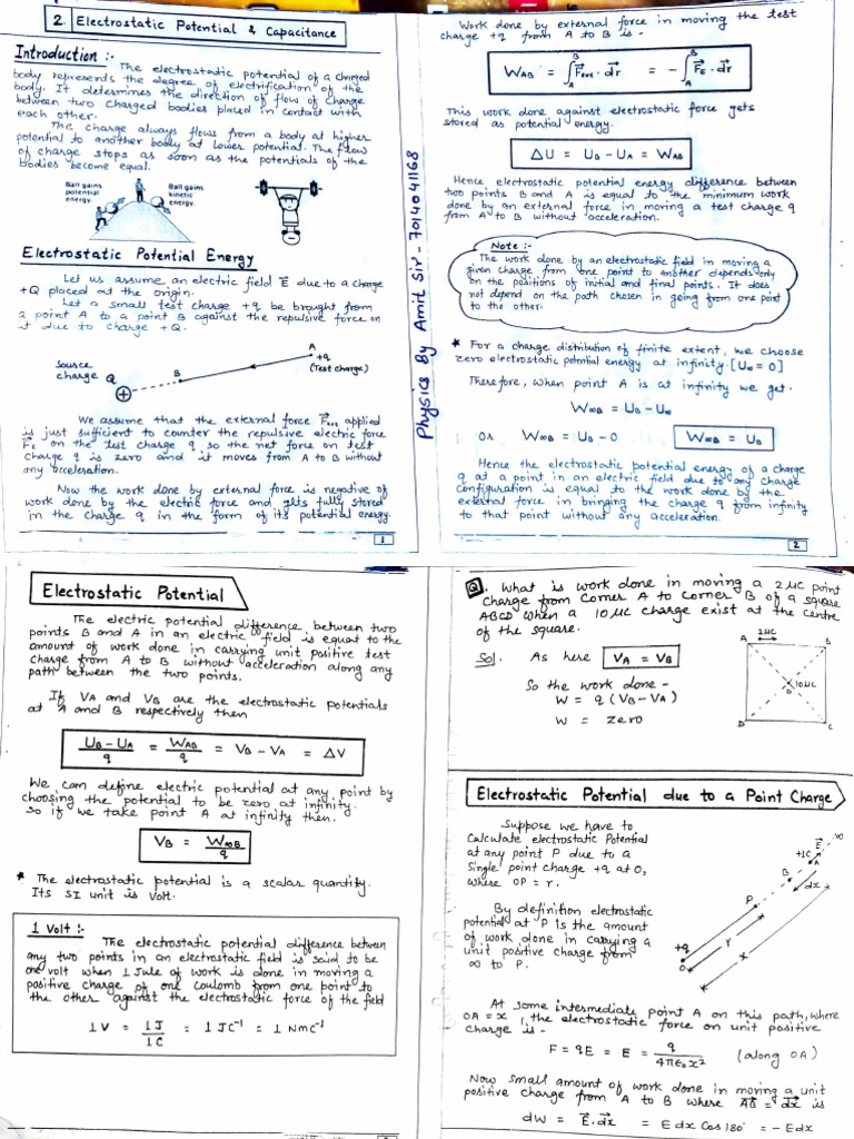 Chap 2 Potential and Capacitance | PDF