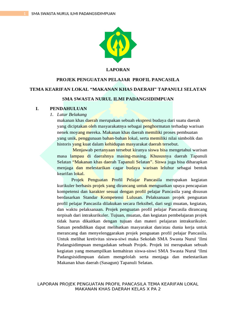 Laporan Projek | PDF
