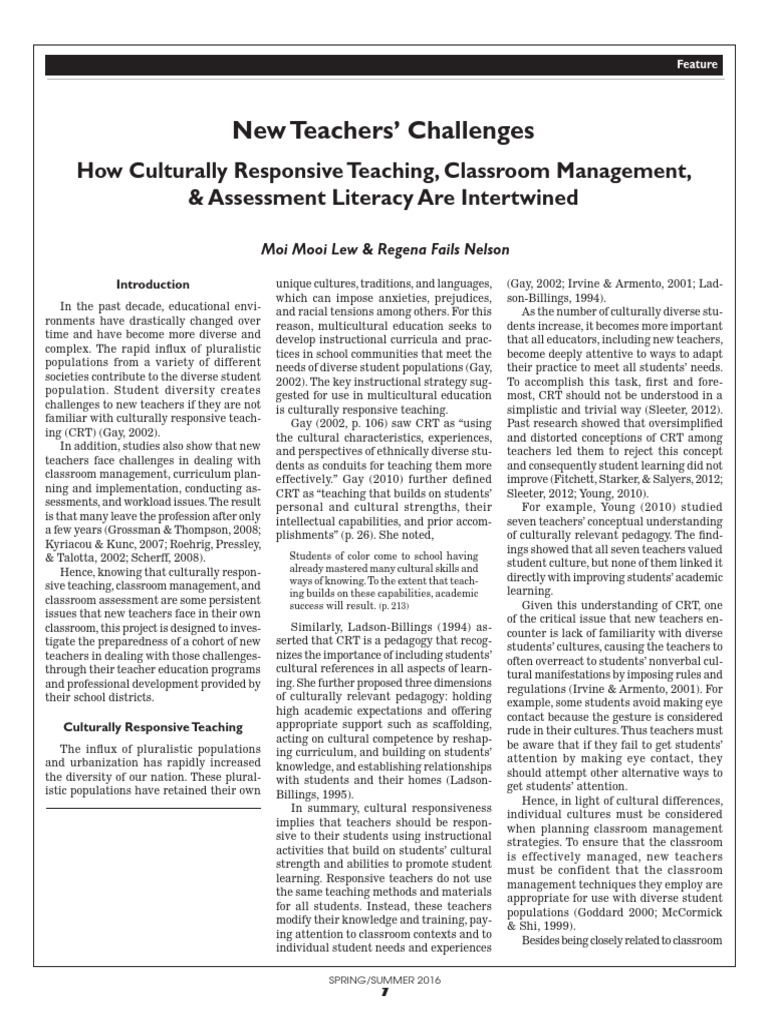 Culturally Responsive Teaching | PDF