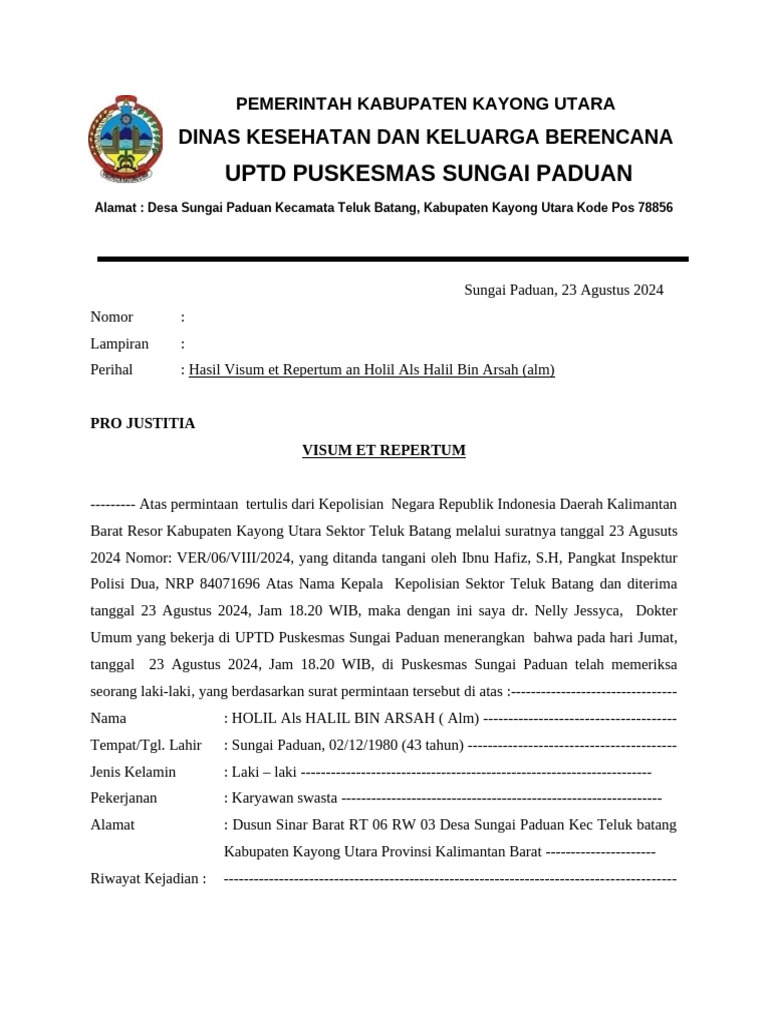 Contoh Visum 124327 | PDF