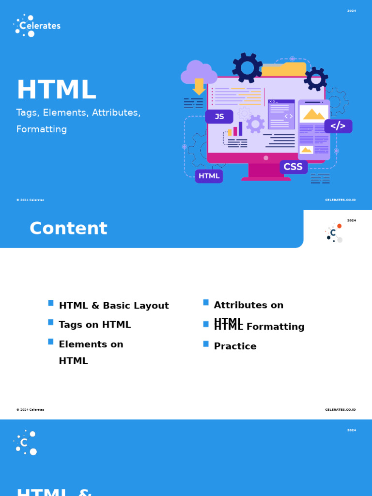 2 - HTML (Tags, Elements, Attributes, Formatting) | PDF