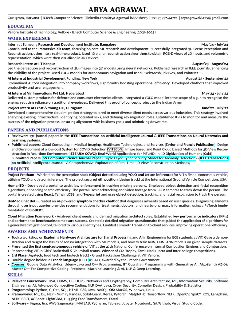 Arya Agrawal Resume Dev | PDF