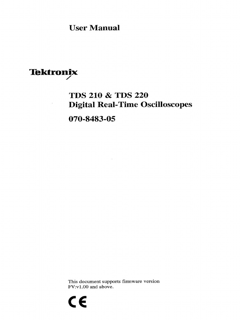 TDS210 Manual | PDF