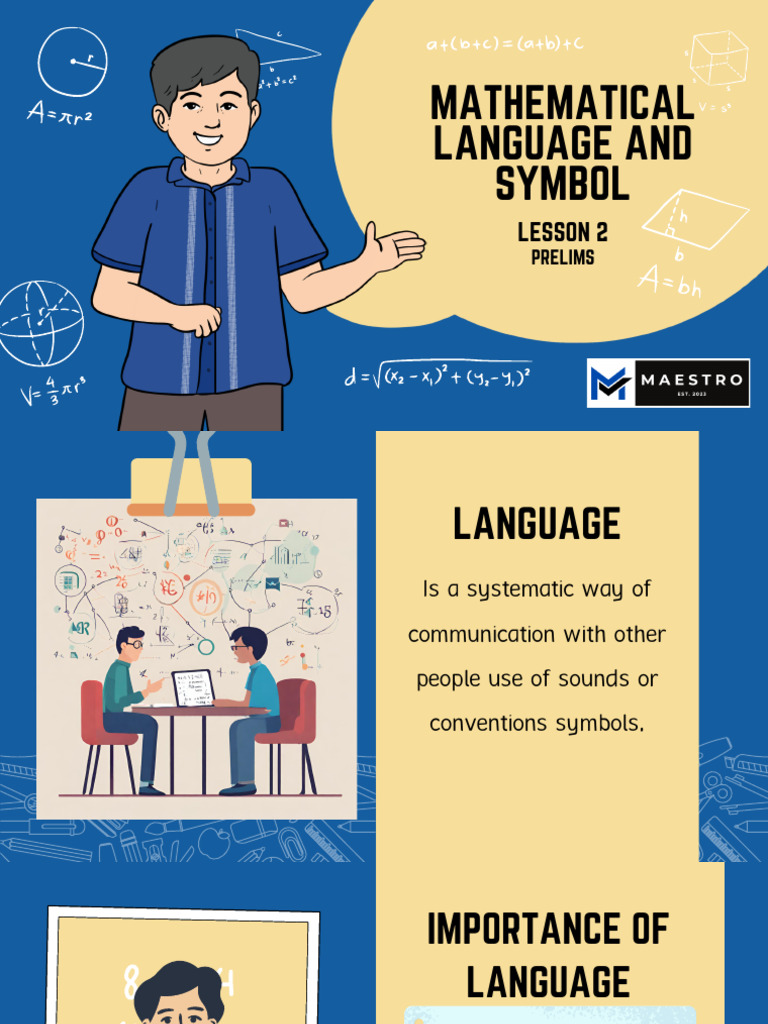 Lesson 2 - Math Language and Symbol | PDF