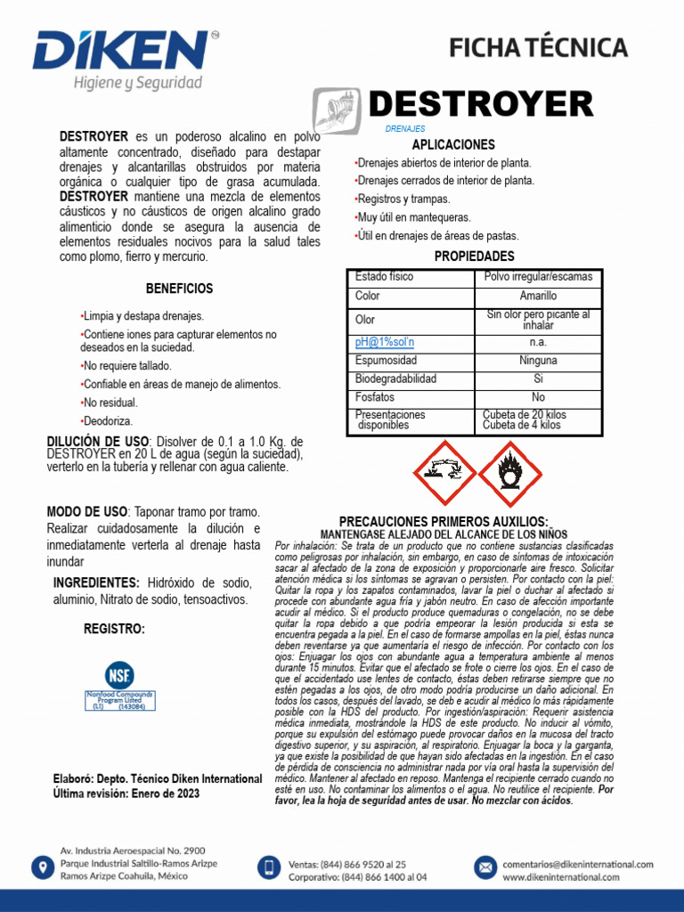 6.DESTROYER Ficha Técnica | PDF