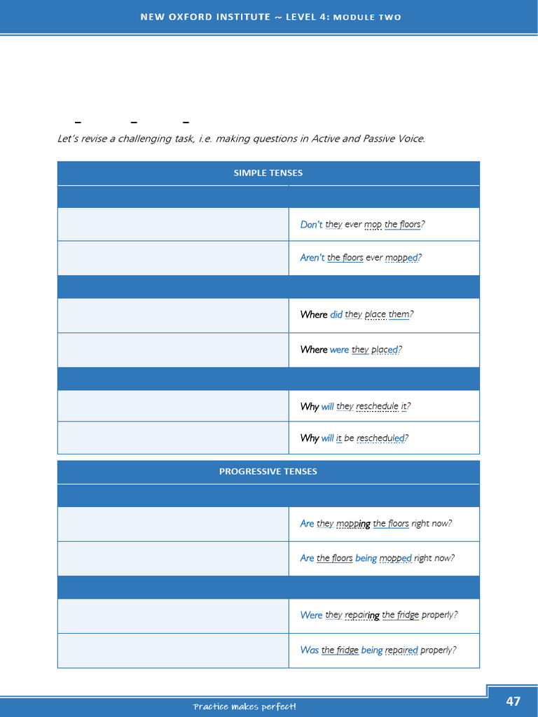 Level 4 - Module 2 - Class 4 | PDF