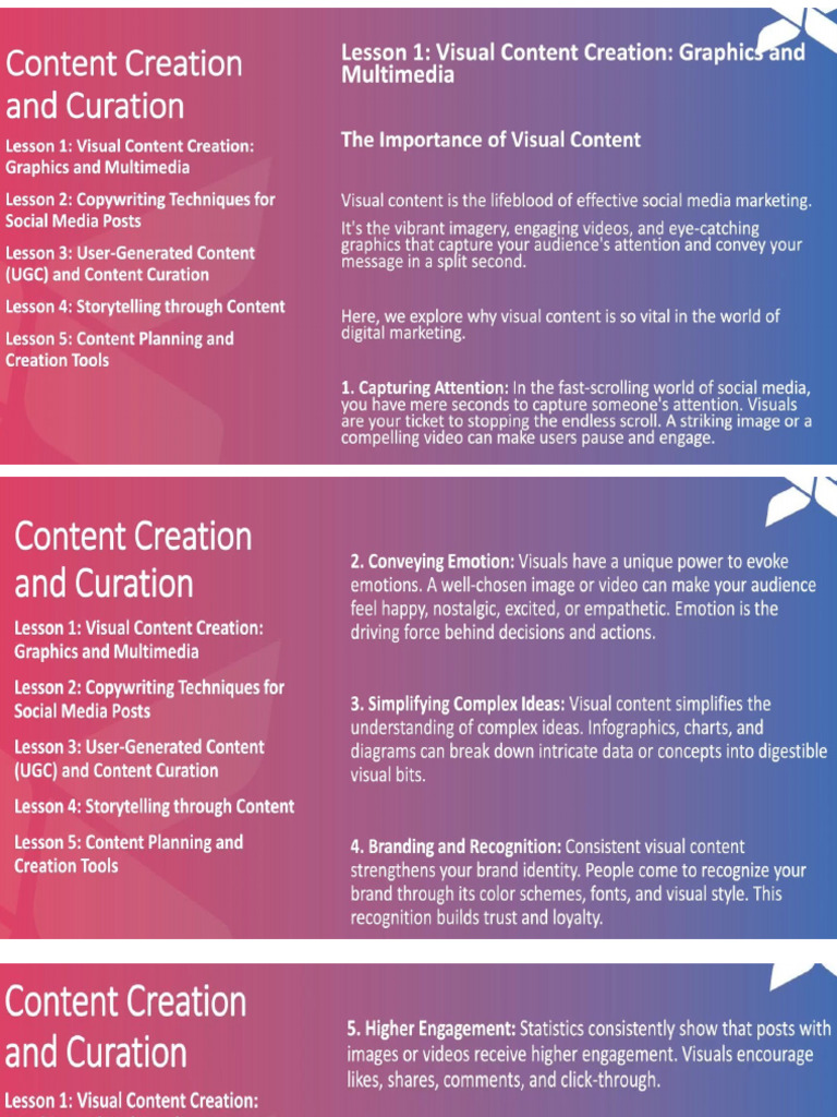 Content Creation N Curation | PDF