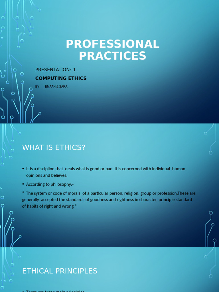 Computer Ethics | PDF
