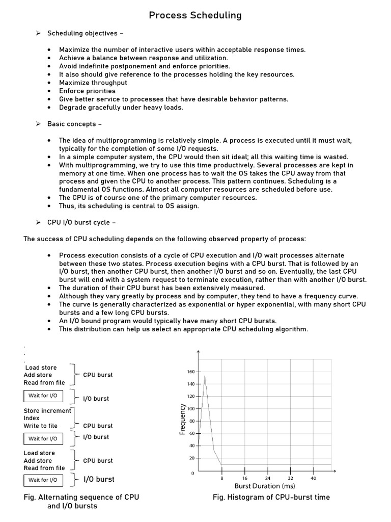 CPU Scheduling & Deadlock | PDF