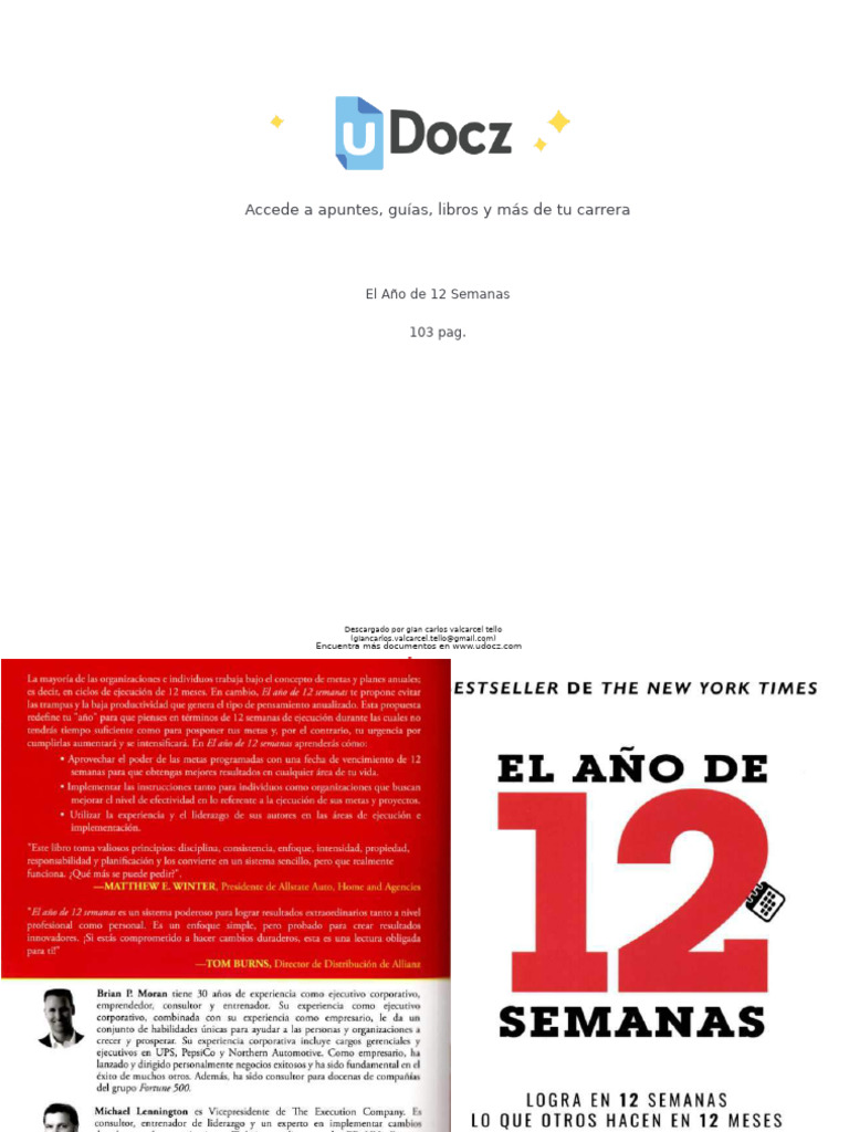 El Ano de 12 Semanas 470993 Downloadable 5340959 | PDF