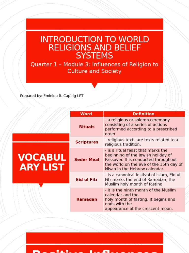 Rel Module 3 | PDF