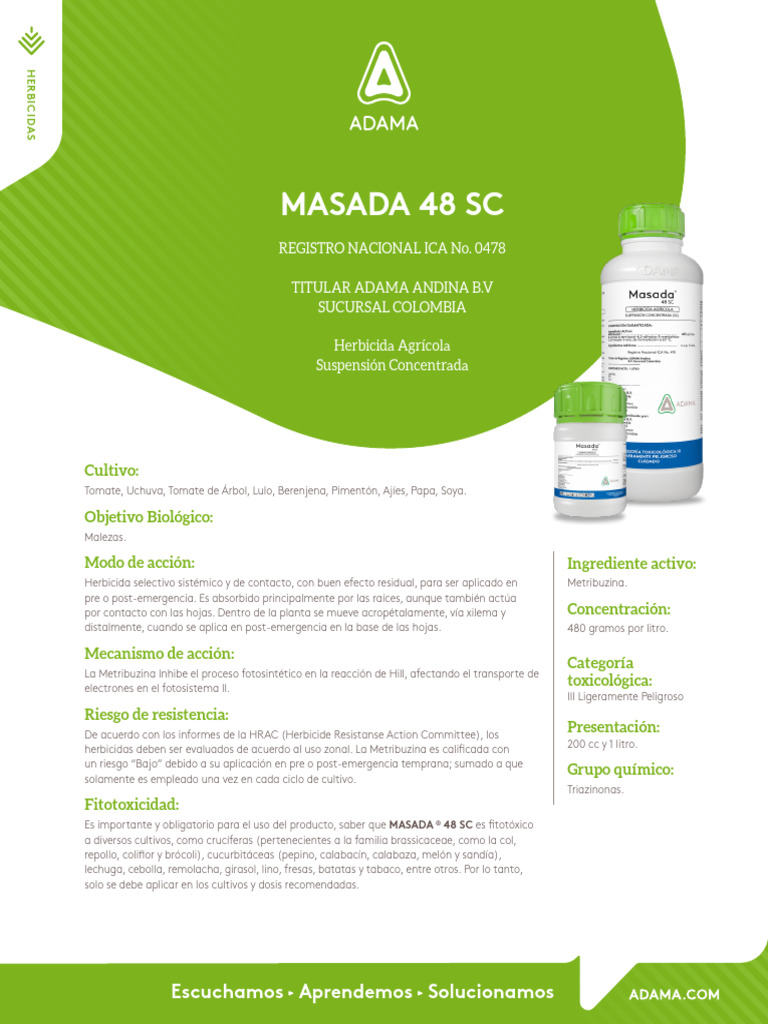 Ficha Tecnica Masada | PDF