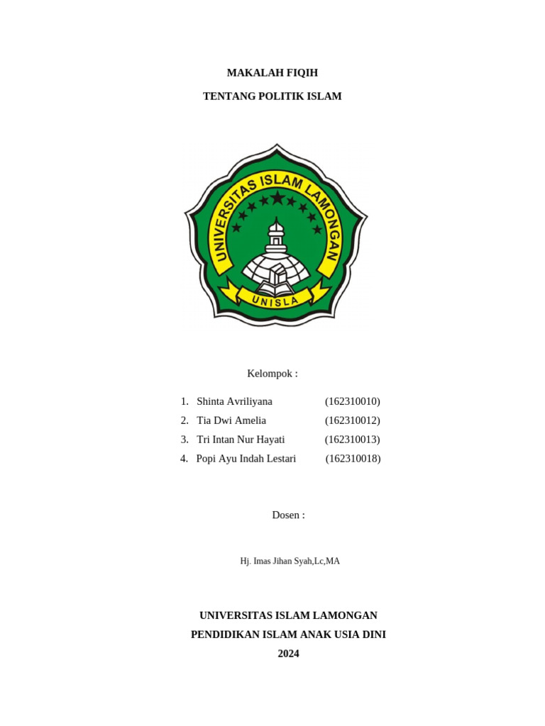Makalah Fiqih Kelompok 1 | PDF
