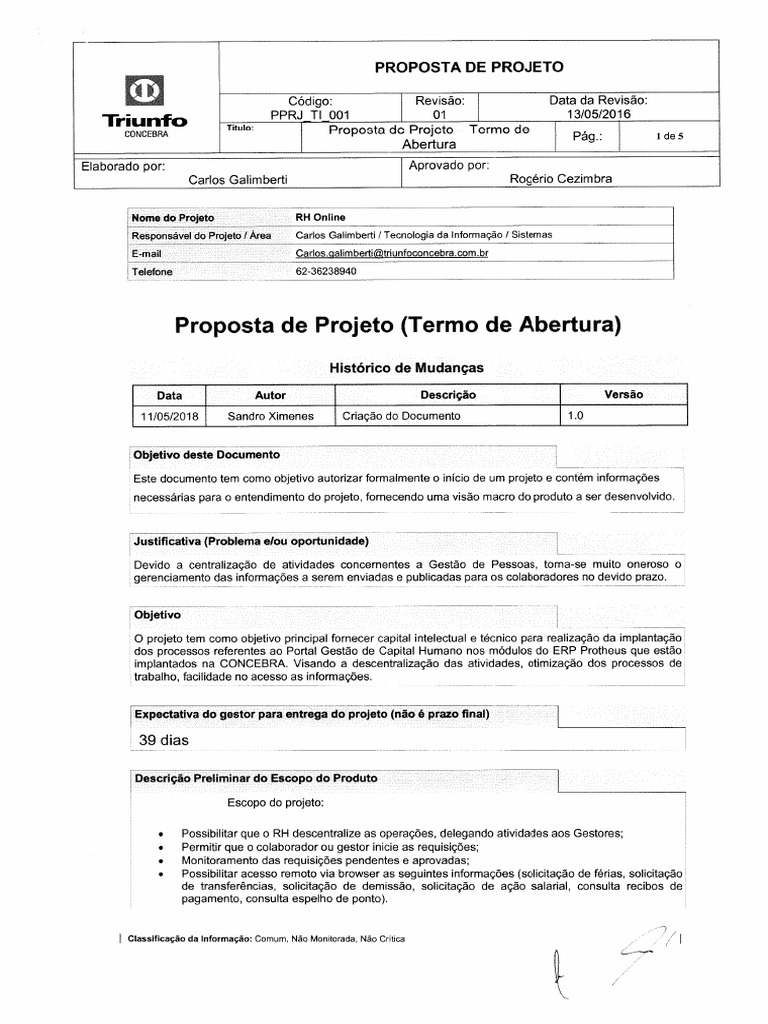 Projeto RH Online | PDF