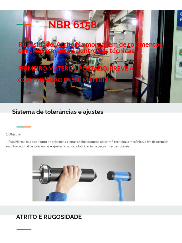 Atrito e Rugosidade Na Montagem de Rolamento | PDF