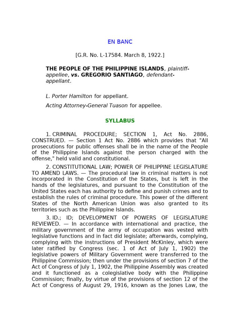 People v. Santiago | PDF People v. Santiago | PDF