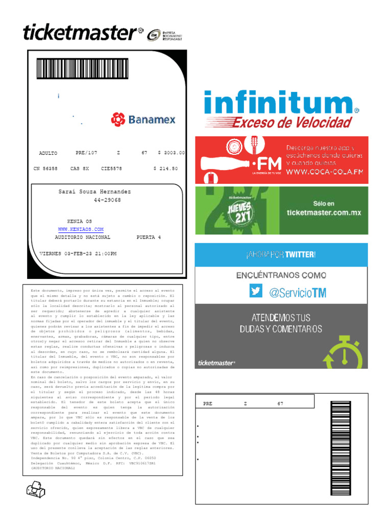 Ticketmaster KeniaOS 47388272 | PDF