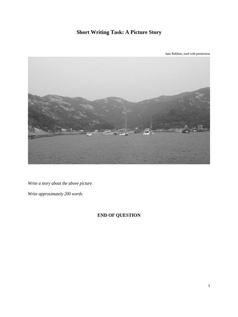 8 Assessment Task Writing A Picture Story | PDF