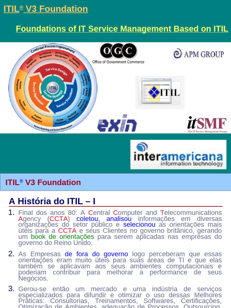 ITIL V3 - Apostila | PDF