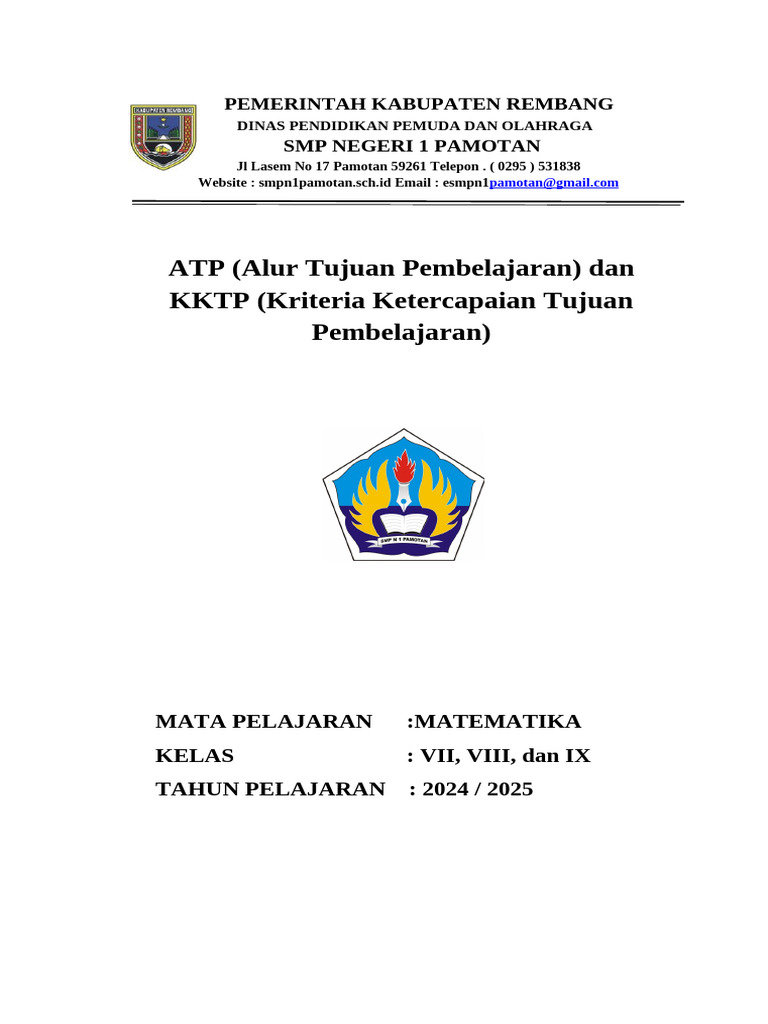Sampul RPP + DFTR Isi | PDF