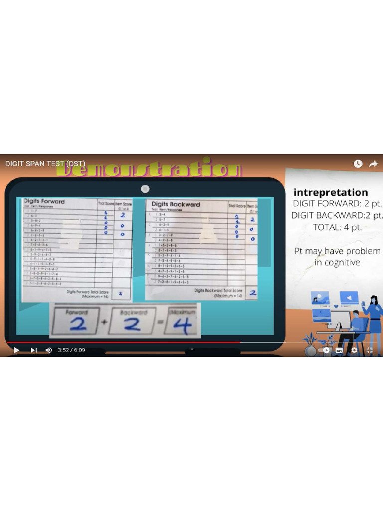 Digit Span Test (DST) | PDF