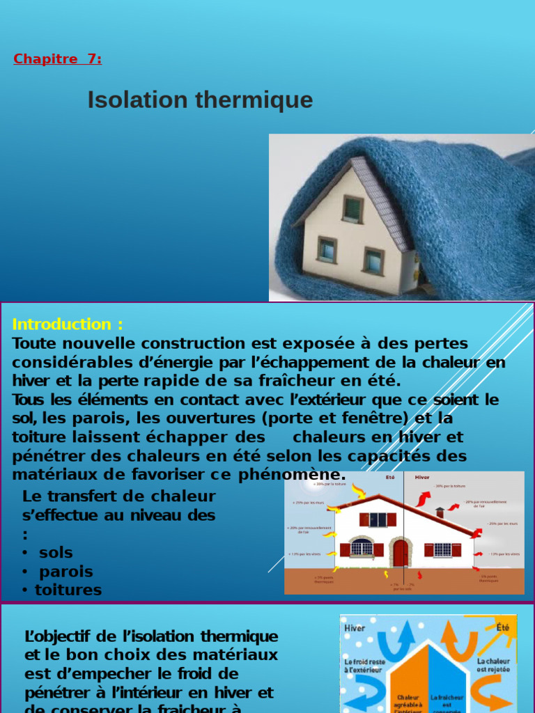 Isolation Thermique Des Constructions2 | PDF