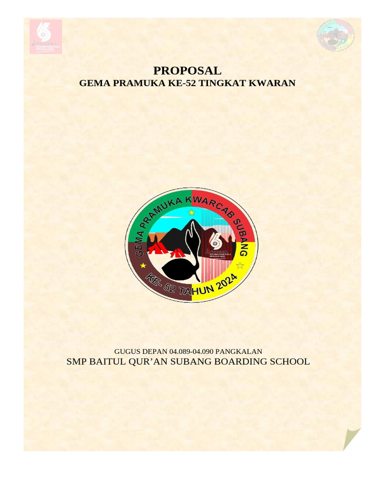 Proposal Pramuka Gema 24 | PDF