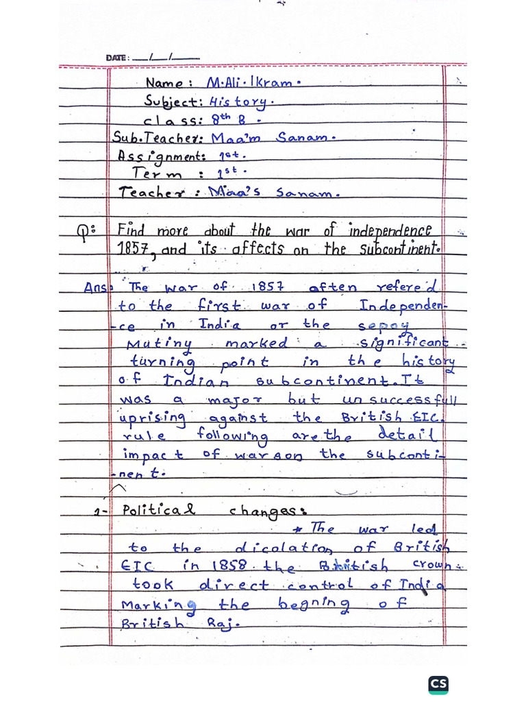 Ali Ikram History 1 | PDF