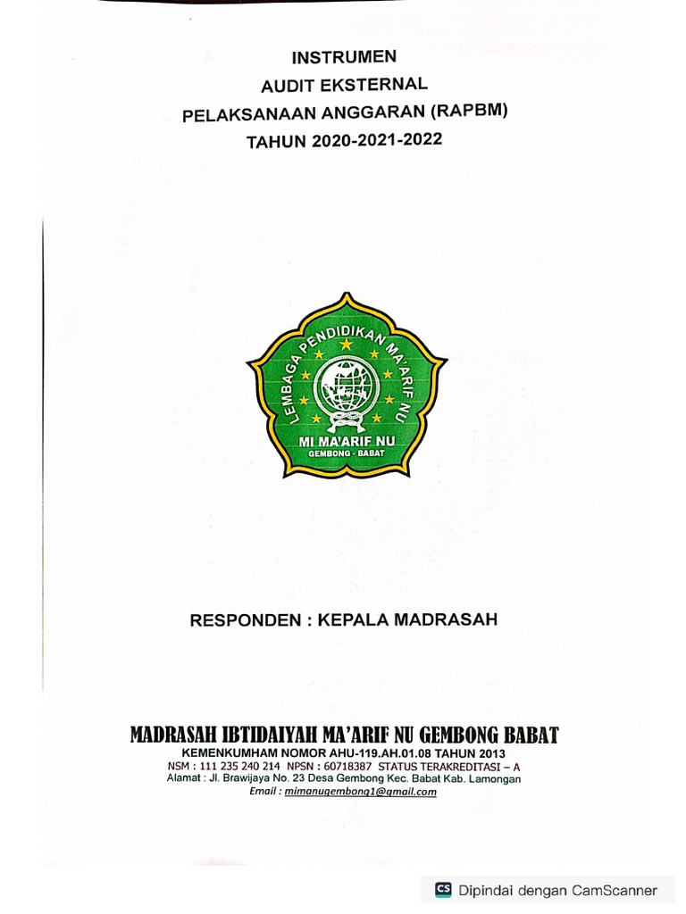 Dokumen Audit Internal Dan Eksternal | PDF