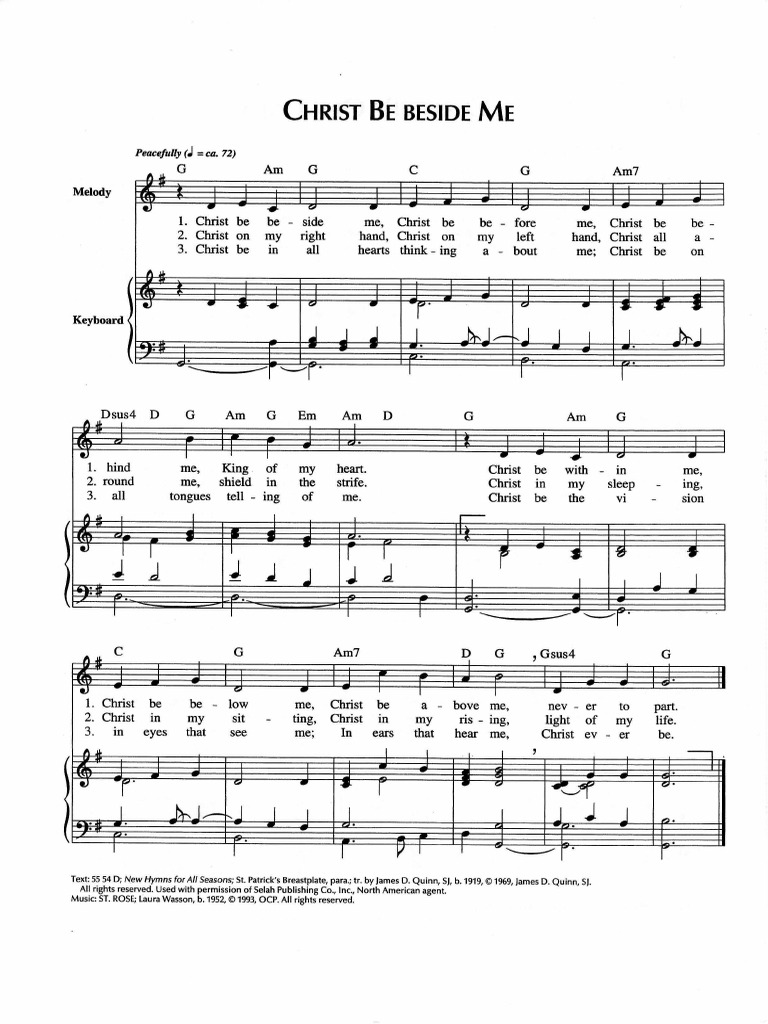 Christ Be Beside Me | PDF