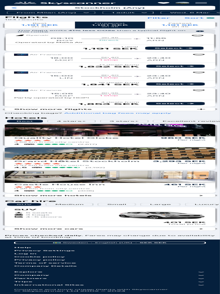 Skyscanner Find The Cheapest Flights Fast Save Time, Save Money! 6 | PDF