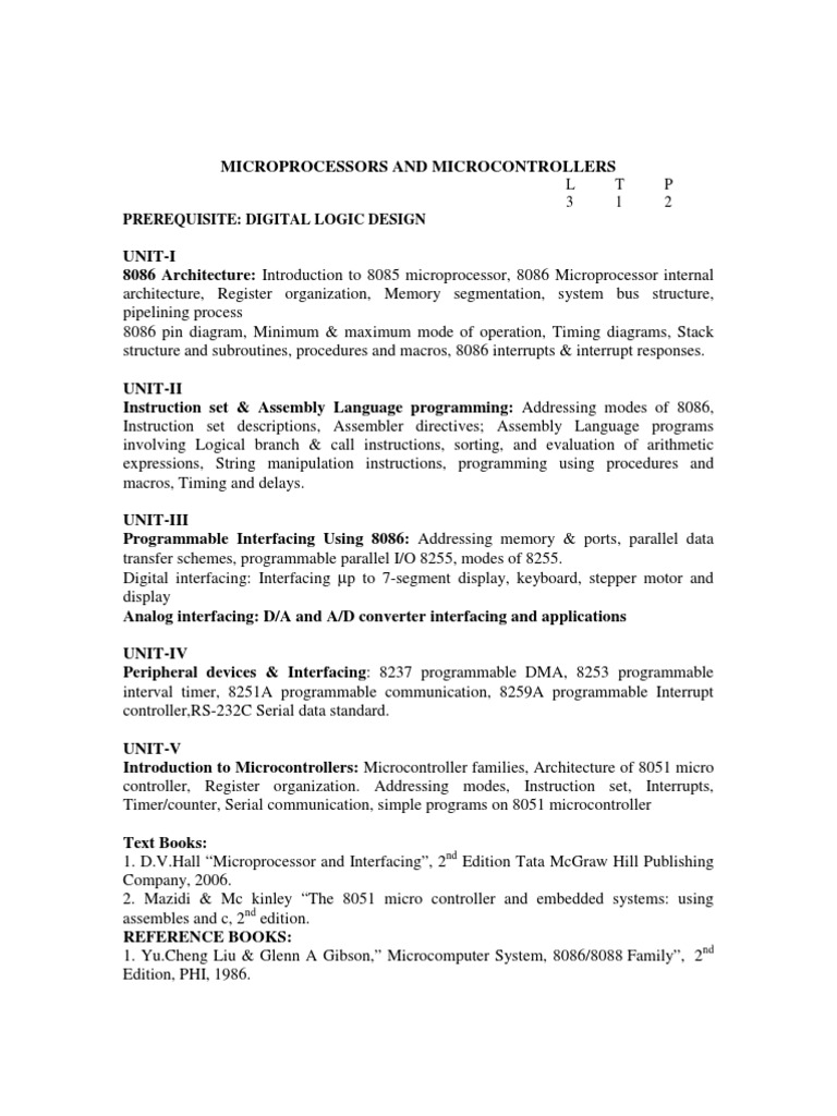 MPMC | PDF | Microcontroller | Microprocessor
