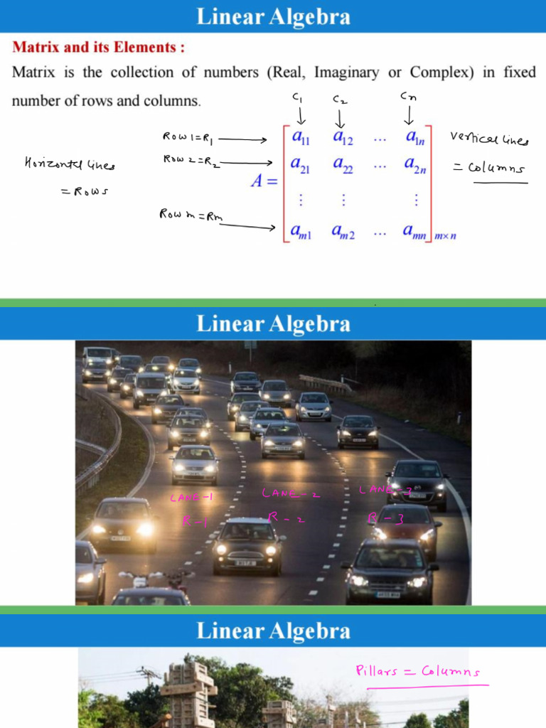 L01 Engineering Mathematics Basic Concept Of Matrix Elements Pdf
