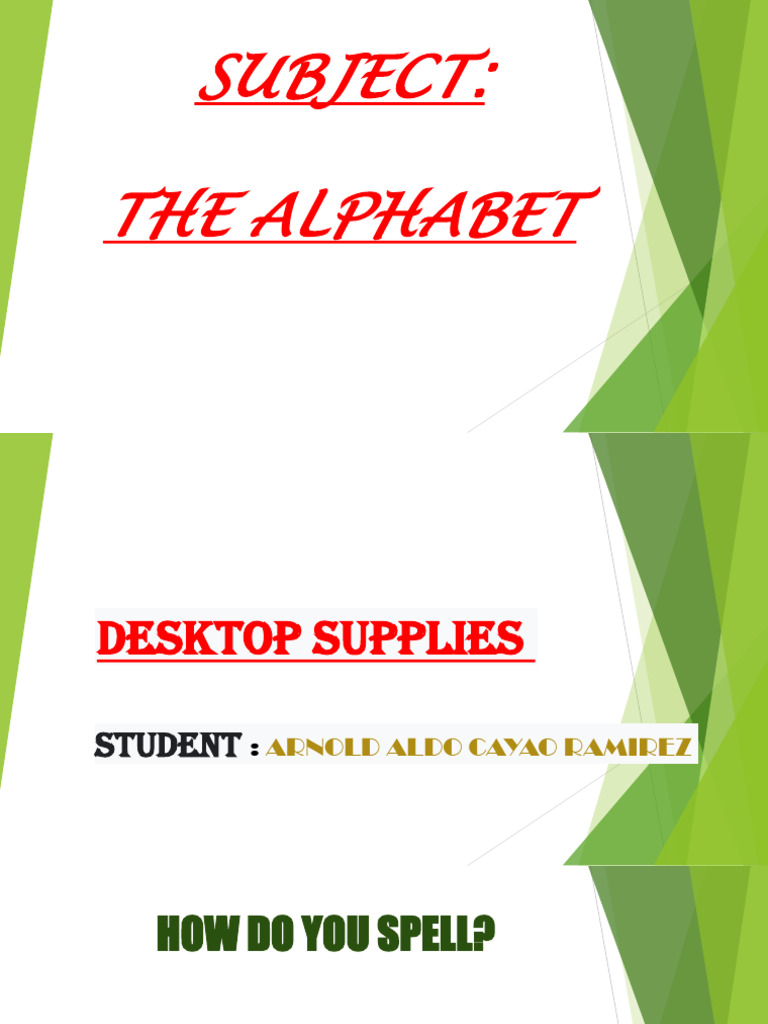 The Alphabet | PDF