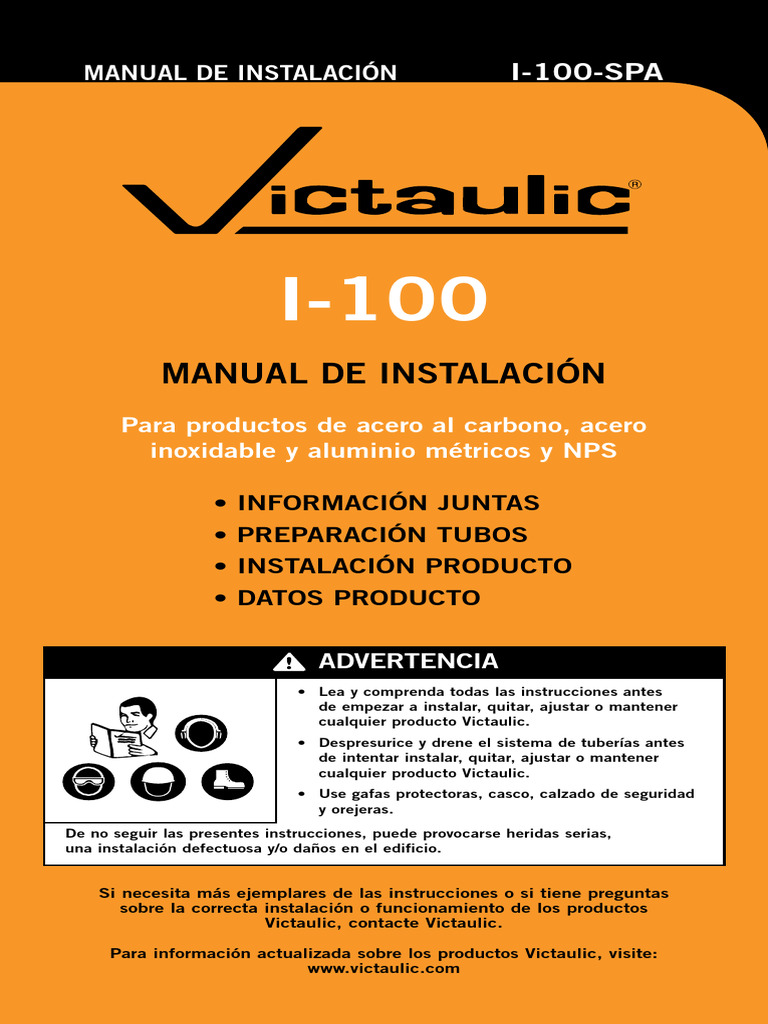 Victaulic Manual i 100 Spa | PDF