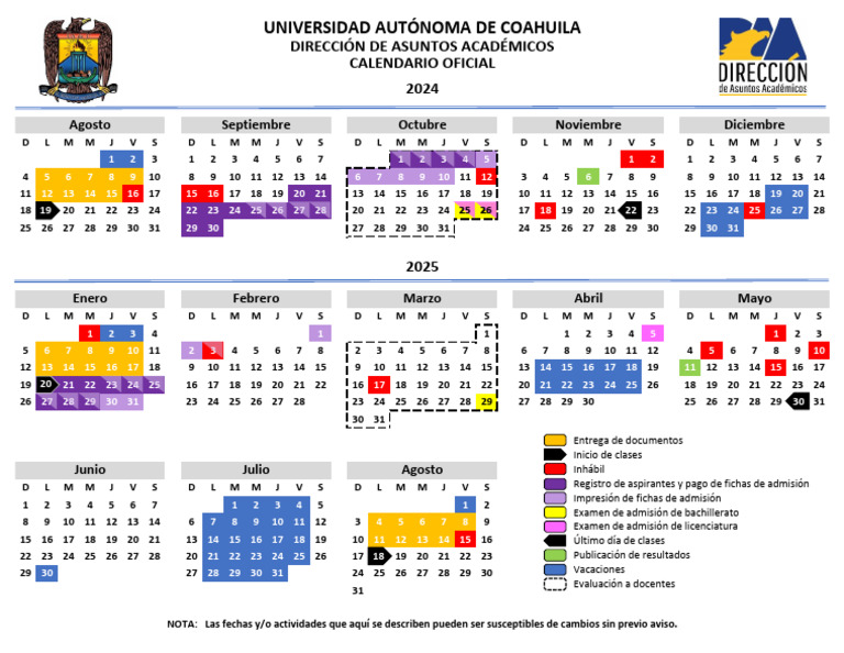 Calendario UAde C | PDF