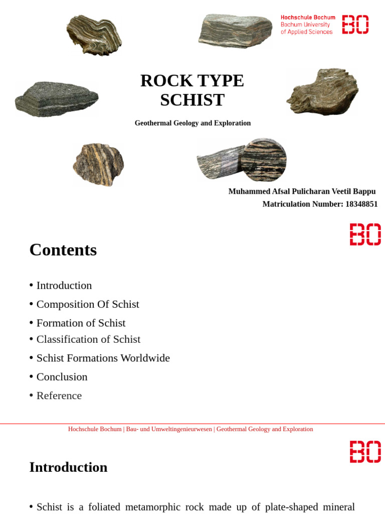 Rock Type Schist | PDF