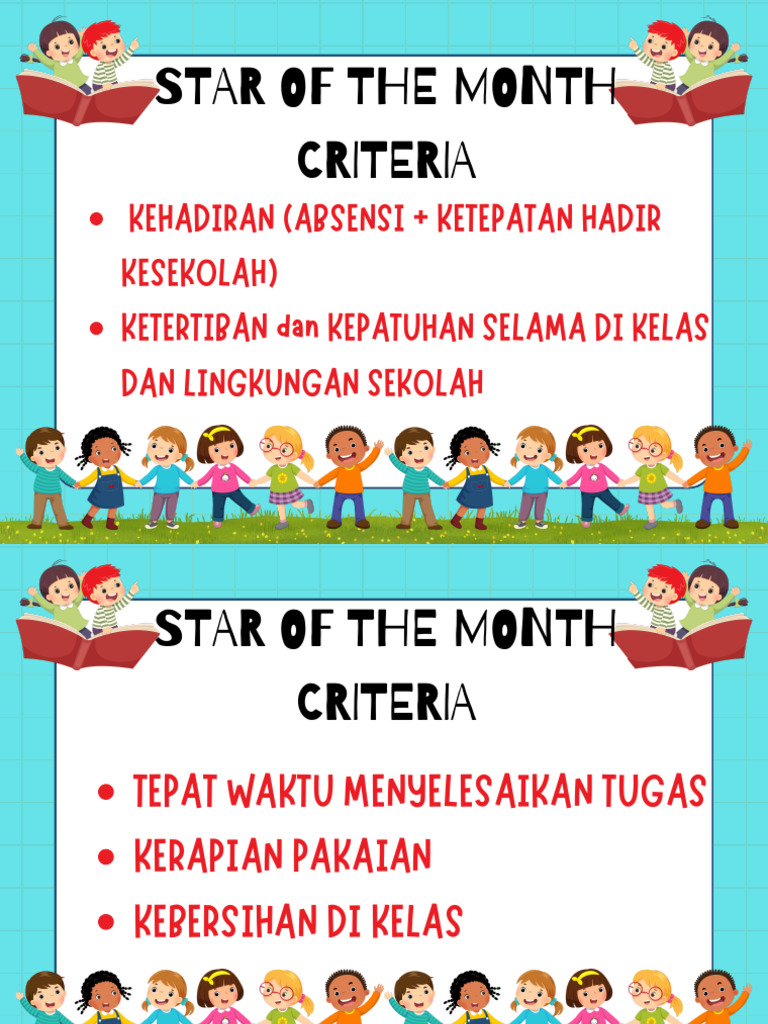 Star of The Month Criteria | PDF