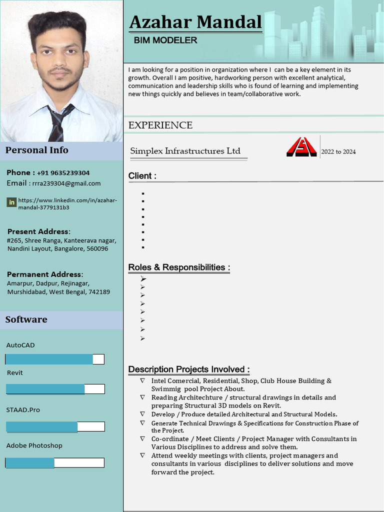 Azahar Mandal Resume | PDF