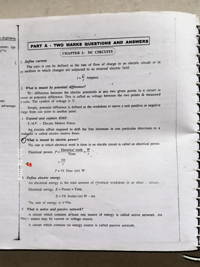 ? Beee 2mark 14-Jul-2024 | PDF