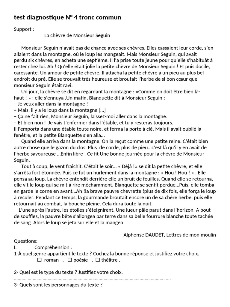 Test TC Lect - Lang 4 | PDF